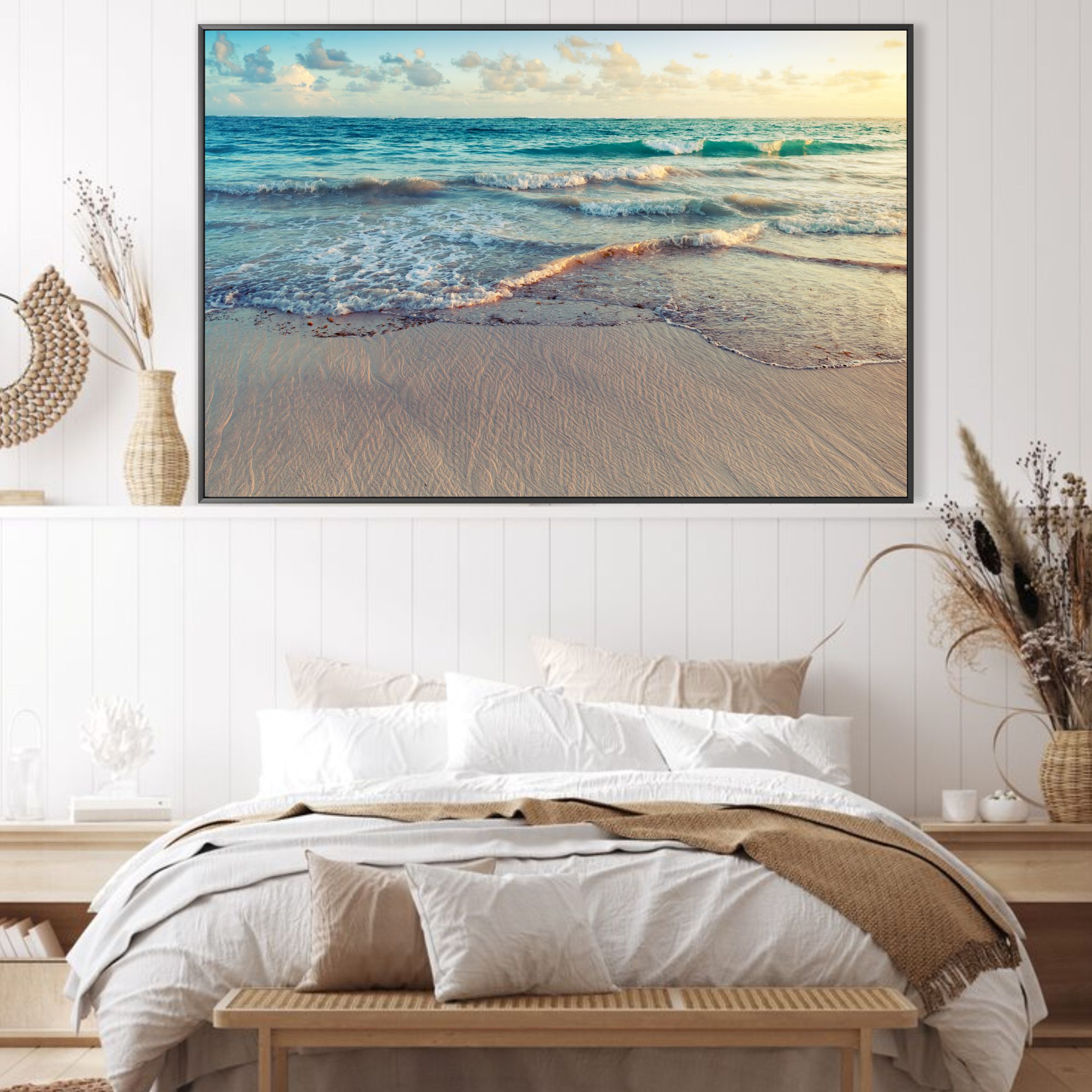 Quadro Paisagem praia mar - Me Moldura Quadros decorativos direto de ...